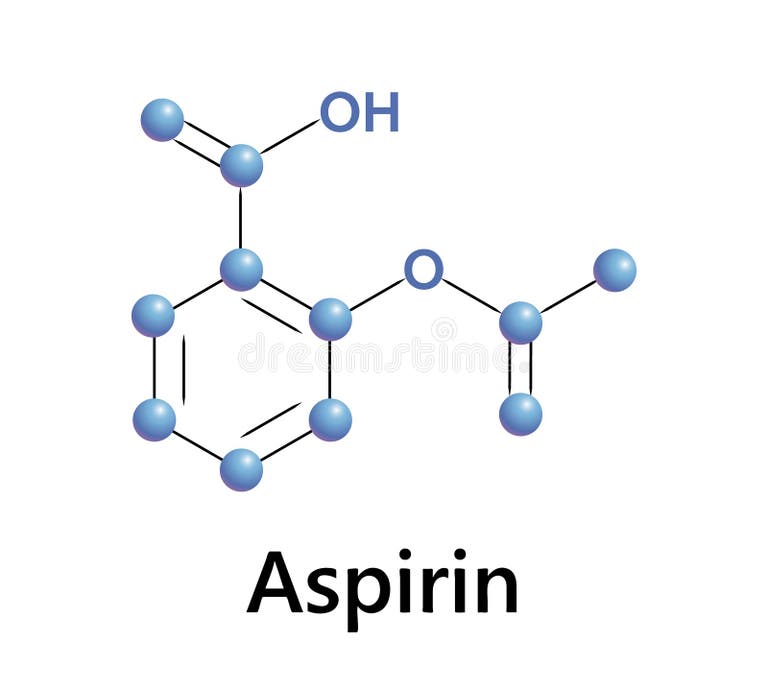 Aspirin stock vector. Illustration of acid, nonsteroidal - 42307258