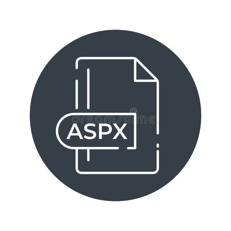 ASPX File Format Icon. ASPX Extension Filled Icon Stock Vector ...