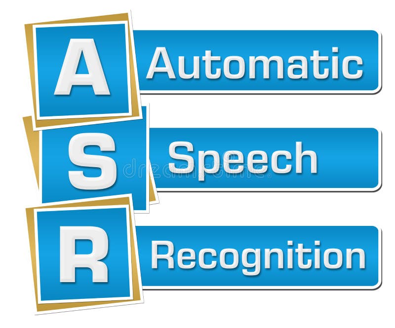 Asr Automatic Speech Recognition Blue Squares Stock Illustrations – 3 ...