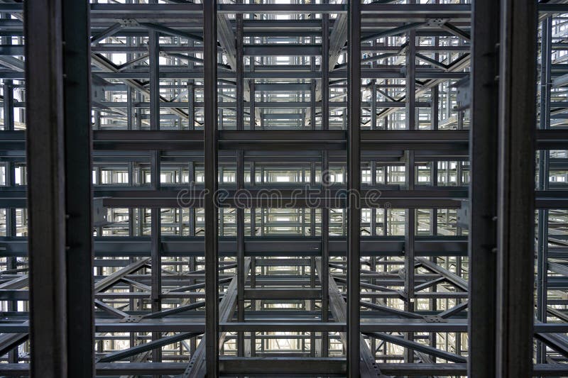 ASRS Clad Rack Structural Framework Close Up Photograph Frog ...