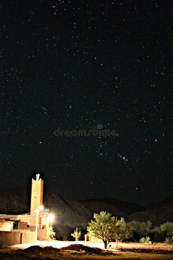 Assaka stock photo. Image of moroccan, village, starry - 62814770