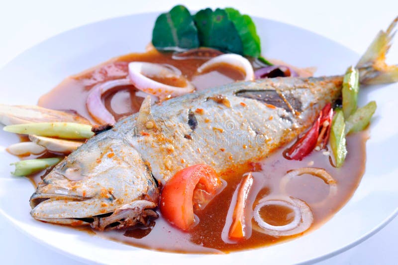 Asam Laksa Noodle Kampung Fish or Penang Laksa Stock Image - Image of ...