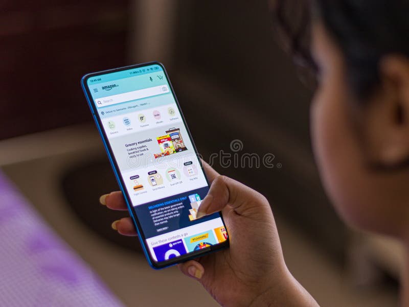 Assam, India - April 28, 2020 : Amazon, Biggest Online Shopping Site ...