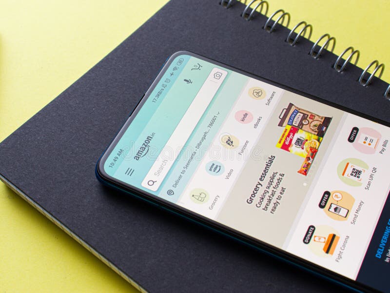 Assam, India - April 28, 2020 : Amazon, Biggest Online Shopping Site ...