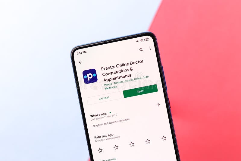 Practo app editorial photo. Image of internet, device - 149563401