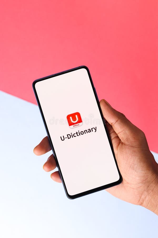 Assam, India - April 10, 2021 : U Dictionary Logo on Phone Screen Stock Image. Editorial Stock ...