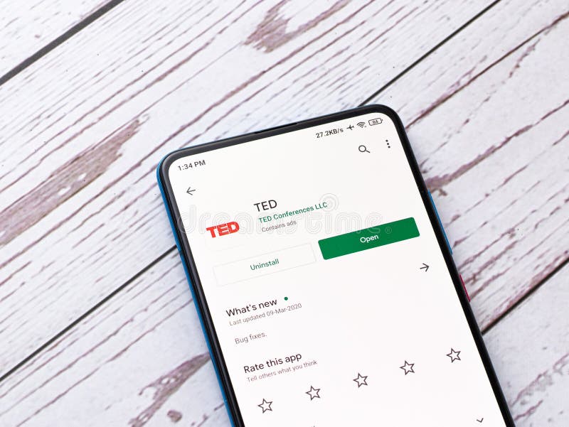 Assam, India - Augest 15, 2020 : TED Talks Logo on Phone Screen ...