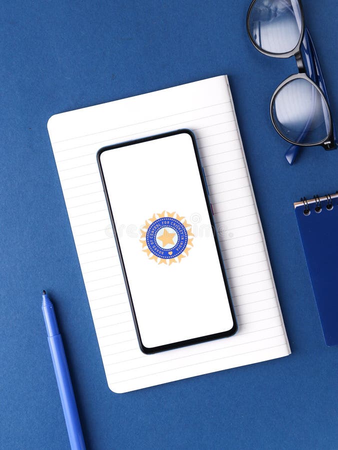 Assam, India - August 27, 2020 : Bcci Logo on Phone Screen Stock Image ...