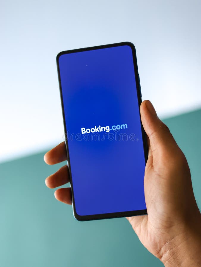 Assam, India - August 22, 2020 : Booking.com Logo on Phone Screen Stock ...
