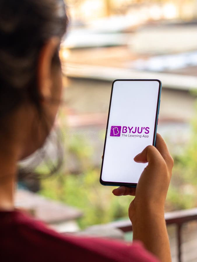 Assam, India - August 10, 2020 : Byju S, the Learning App Logo on Phone ...