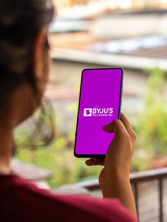 Assam, India - August 10, 2020 : Byju S, the Learning App Logo on Phone ...