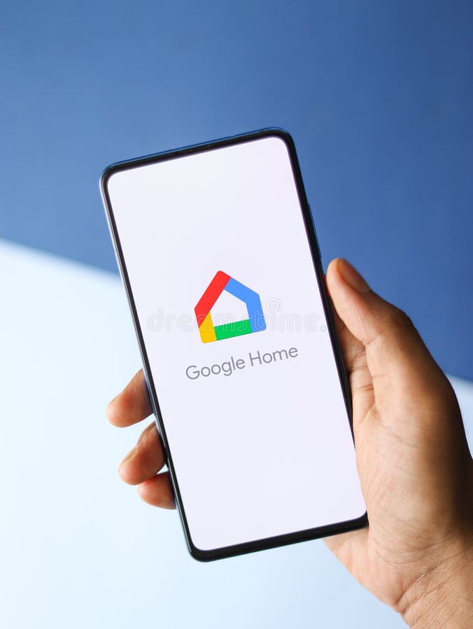 Assam, India - August 27, 2020 : Google Home Logo on Phone Screen Stock ...