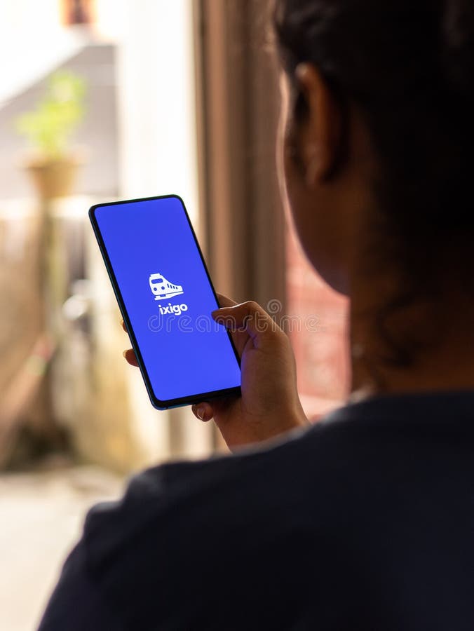 Assam, India - August 22, 2020 : Ixigo Logo on Phone Screen Stock Image ...