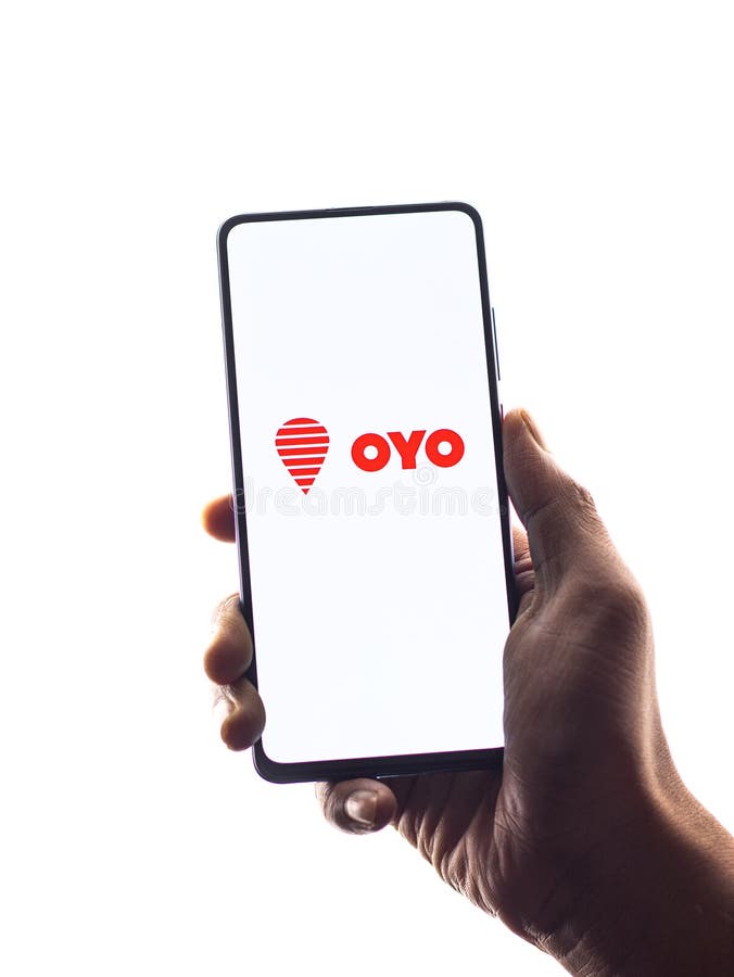 Assam, India - August 6, 2021 : Oyo Logo on Phone Screen Stock Image ...