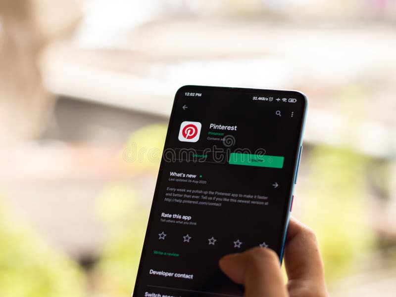 Assam, India - August 22, 2020 : Pinterest Logo on Phone Screen Stock ...