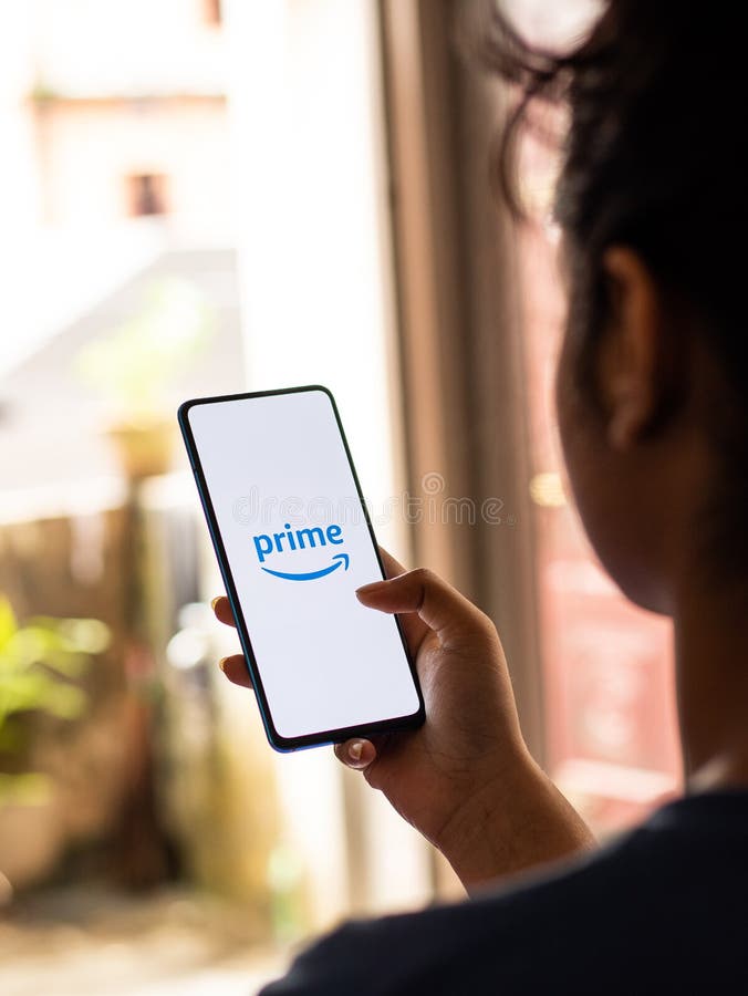Assam, India - August 27, 2020 : Prime Logo on Phone Screen Stock Image ...