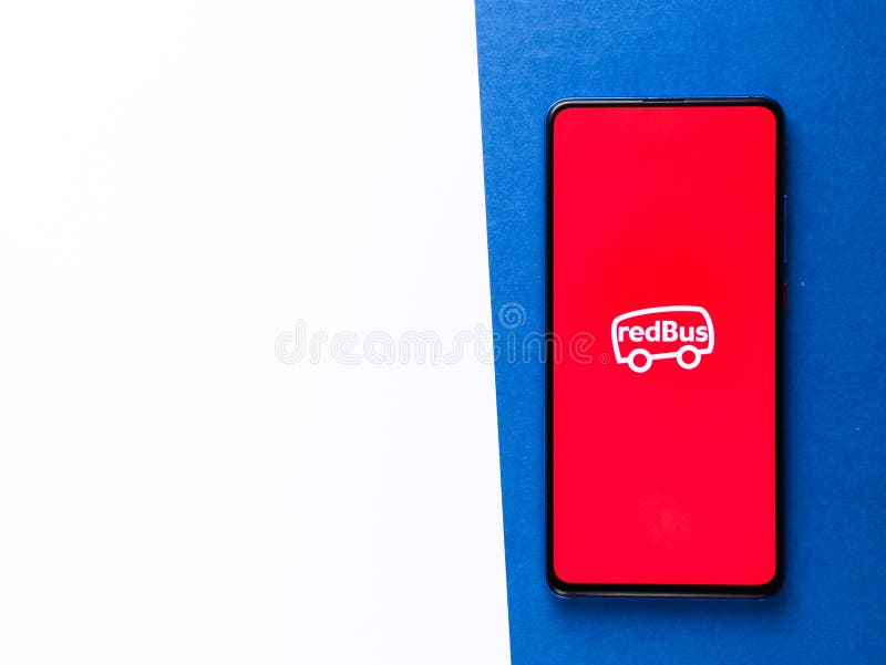 Assam, India - August 22, 2020 : Redbus Logo on Phone Screen Stock ...