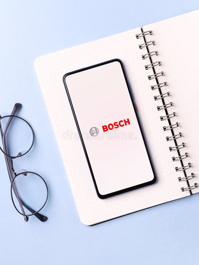Assam, India - January 15, 2020 : Bosch Logo on Phone Screen Stock ...