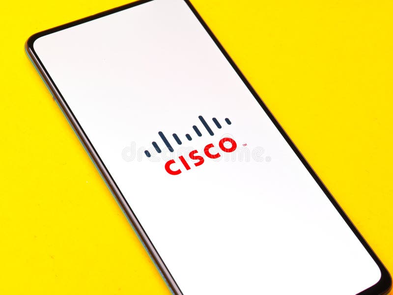 Assam, India - January 15, 2020 : Cisco Logo on Phone Screen Stock ...