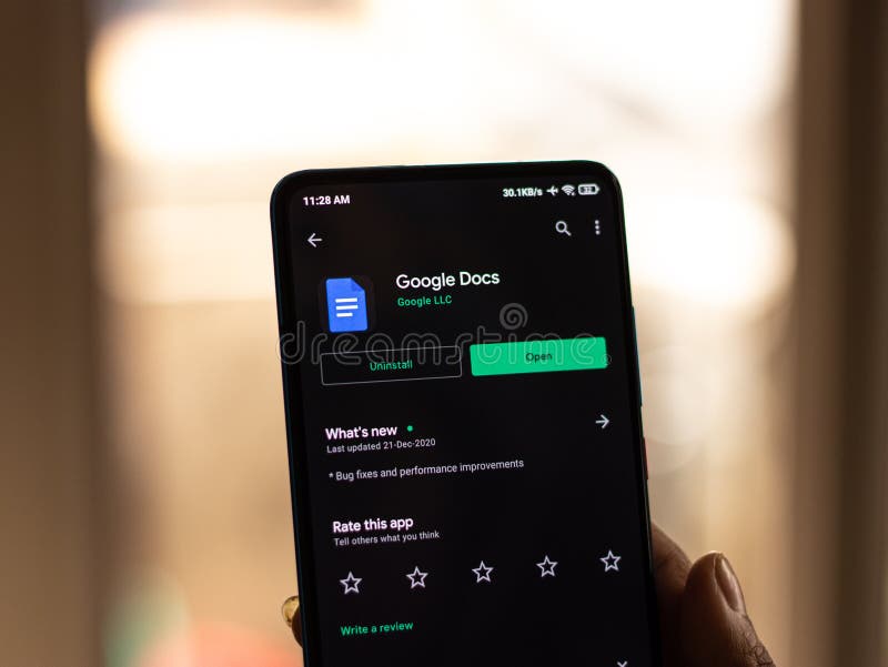 Assam, India - January 31, 2021 : Google Docs Logo on Phone Screen ...
