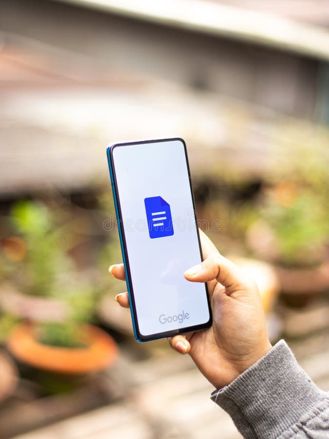 Assam, India - January 31, 2021 : Google Docs Logo on Phone Screen ...