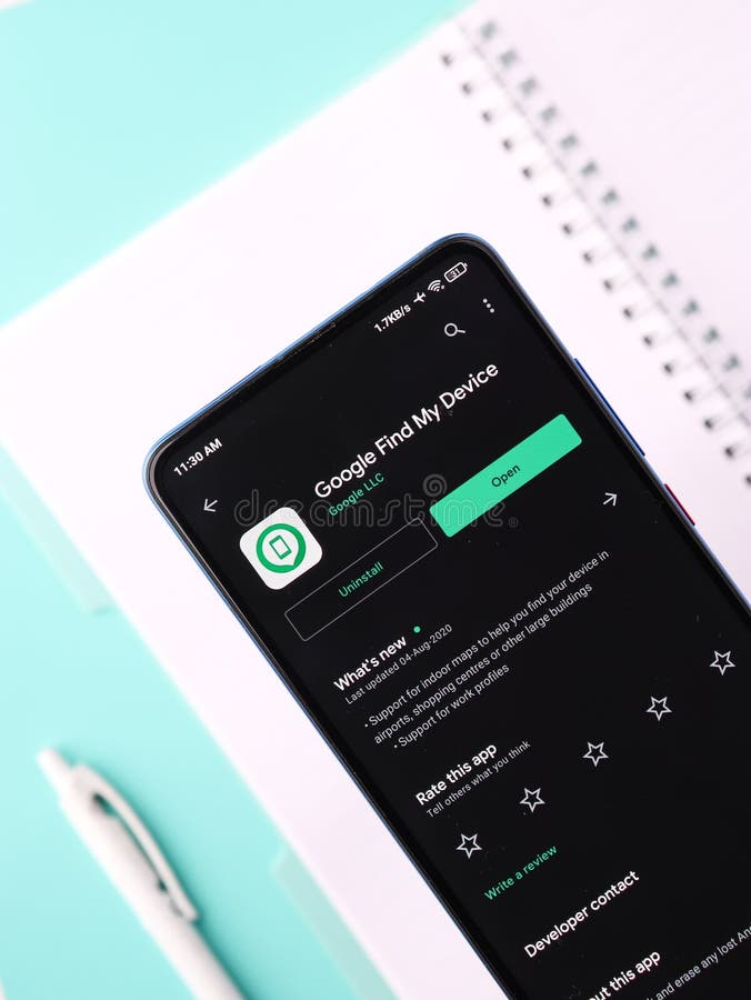 Assam, India - January 31, 2021 : Google Find My Device Logo on Phone ...