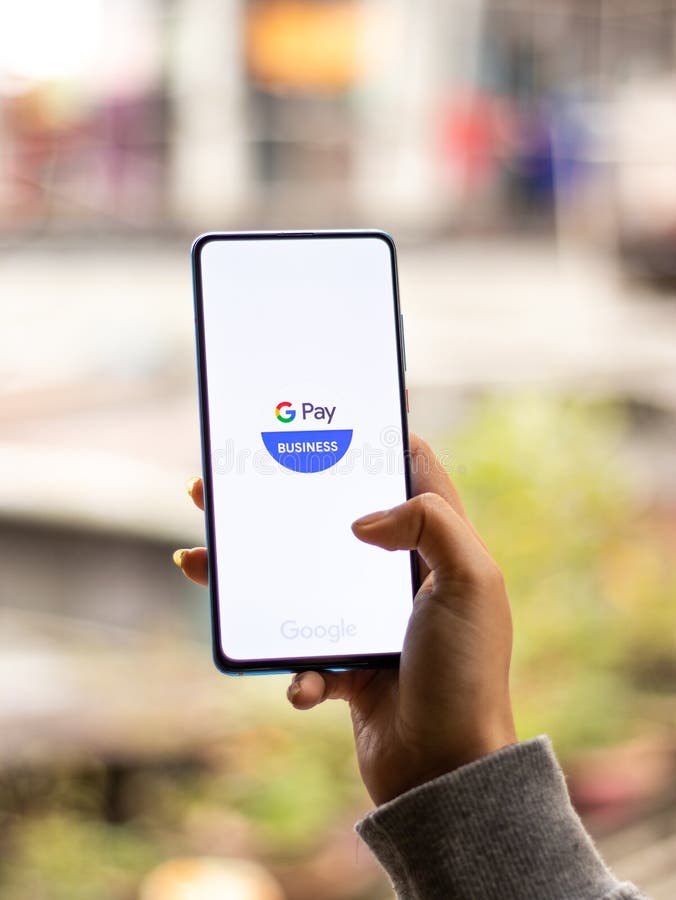 Assam, India - January 31, 2021 : Google Pay Business Logo on Phone ...