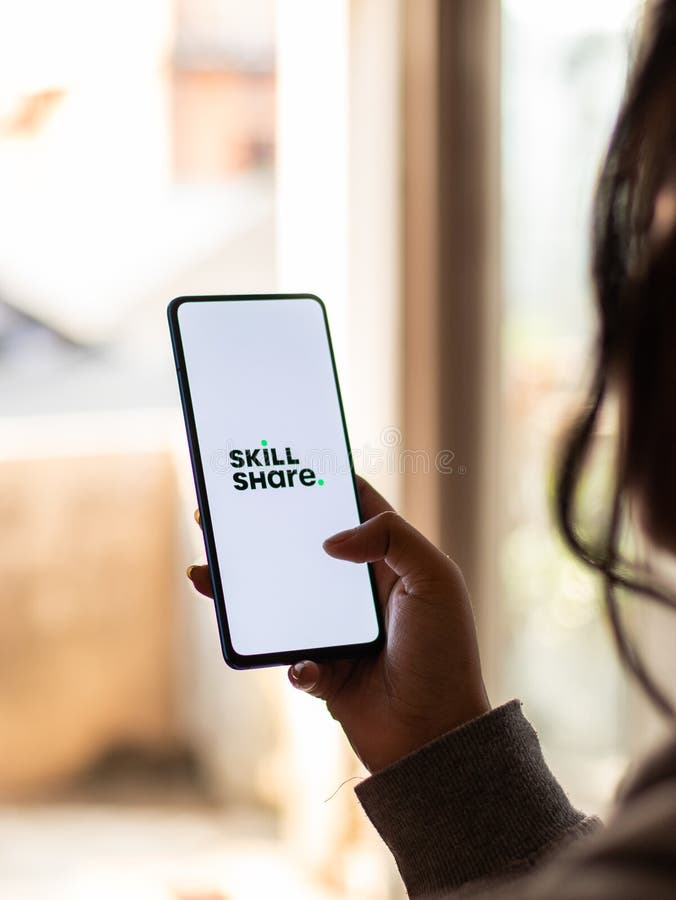 Skillshare Mobile App Logo - a Online Learning App Photographed for ... Skillshare Mobile App Logo - a Online Learning App Photographed for ...