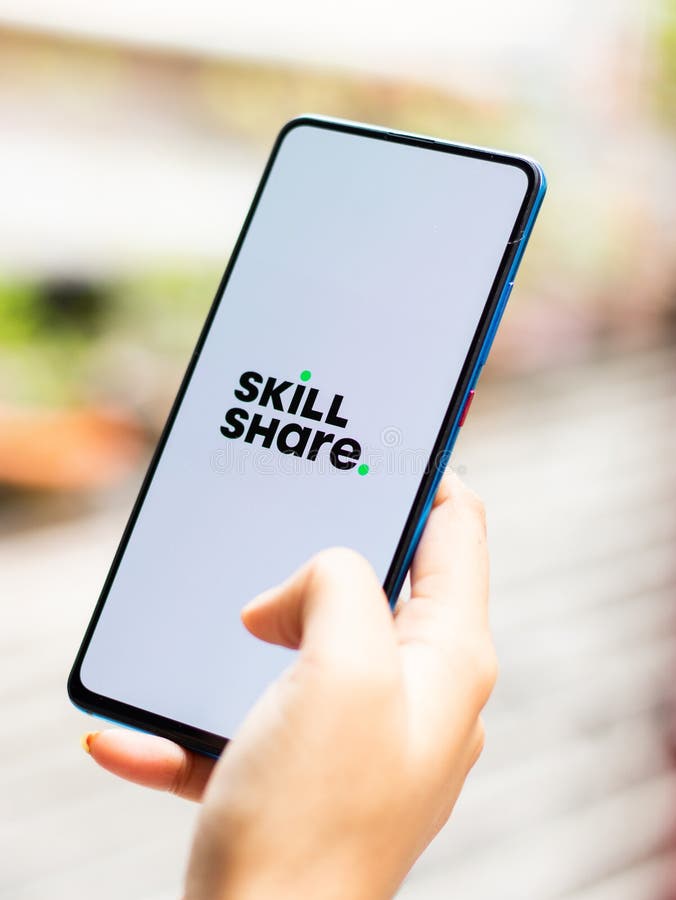Skillshare Mobile App Logo - a Online Learning App Photographed for ... Skillshare Mobile App Logo - a Online Learning App Photographed for ...