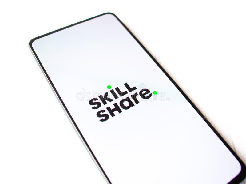 Assam, India - January 15, 2020 : Skillshare Logo on Phone Screen Stock ...