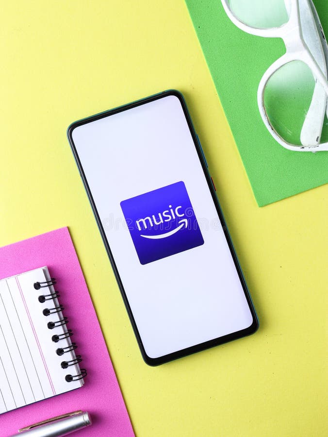 Assam, India - July 28, 2020 : Amazon Music Online Music Streaming ...