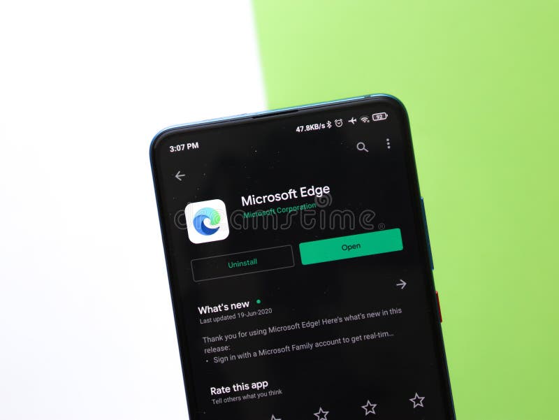 Assam, India - July 9, 2020 : Microsoft Edge for Browsing App ...