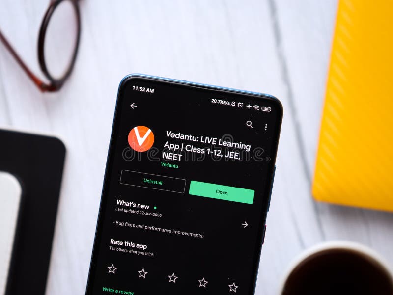 Assam, India - June 09, 2020 : Vedantu App for Learning and Taking ...
