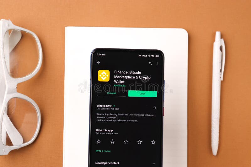 Assam, India - March 10, 2021 : Binance Logo on Phone Screen Stock ...