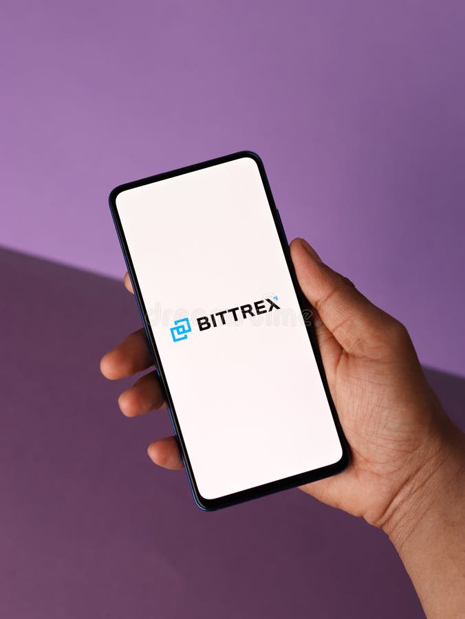 Assam, India - March 10, 2021 : Bittrex Logo on Phone Screen Stock ...