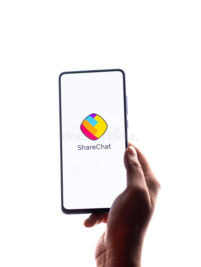 Assam, India - March 10, 2021 : ShareChat Logo on Phone Screen Stock ...
