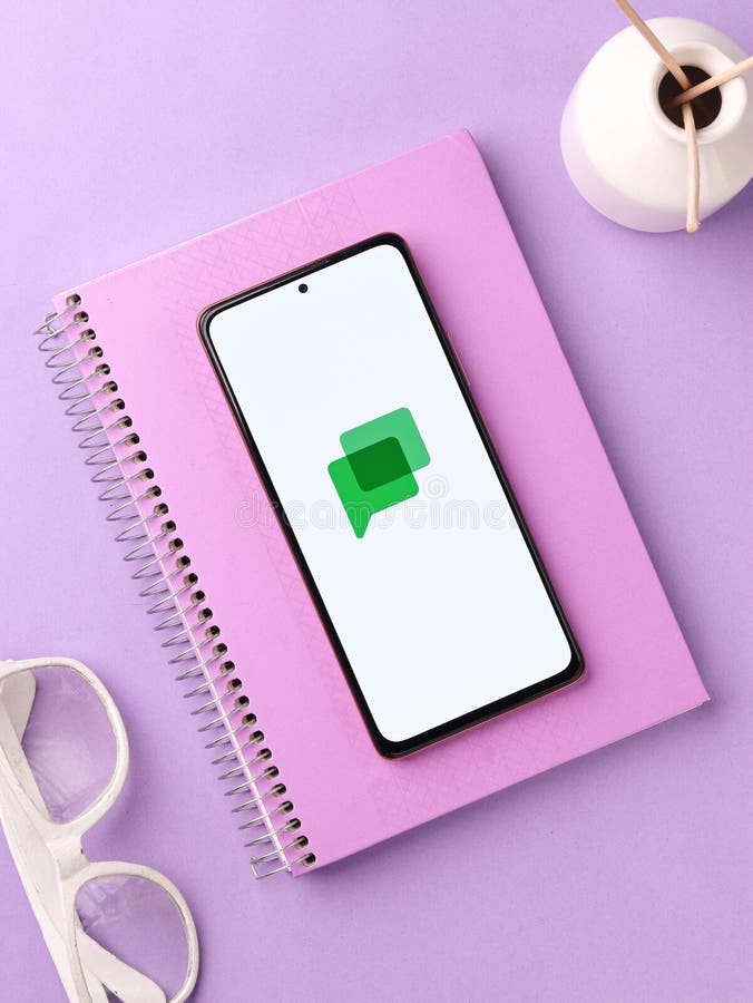 Assam, India - May 29, 2021 : Google Chat Logo on Phone Screen Stock ...