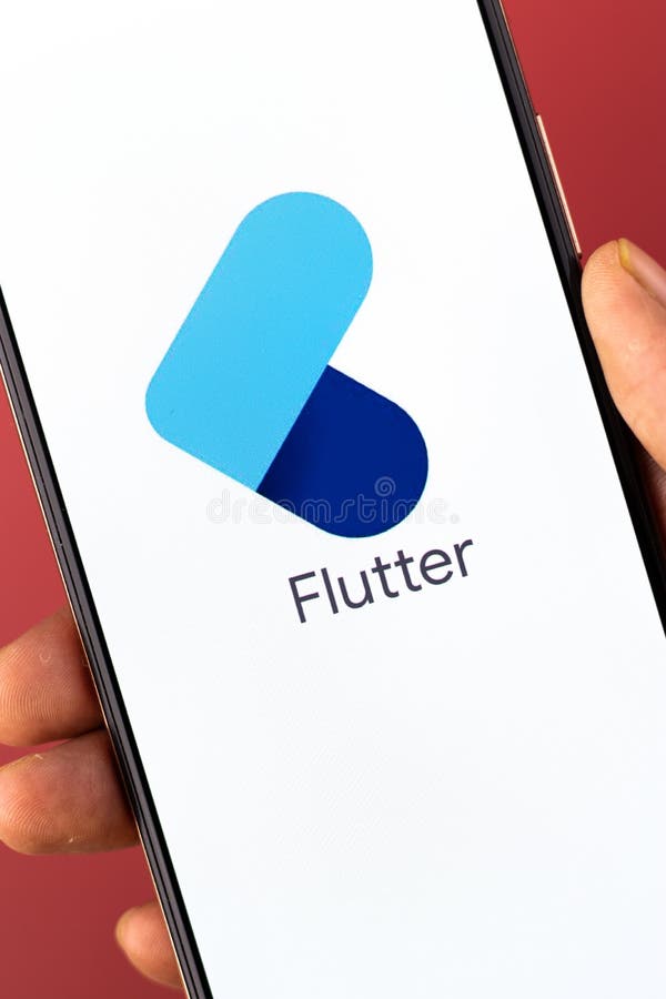 Assam, India - May 29, 2021 : Google Flutter Logo on Phone Screen Stock ...