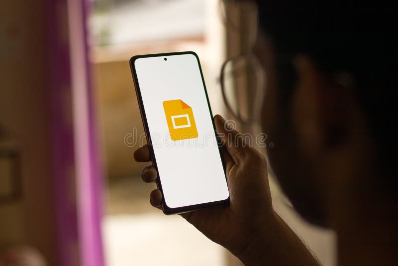 Assam, India - May 29, 2021 : Google Slides App Logo on Phone Screen ...