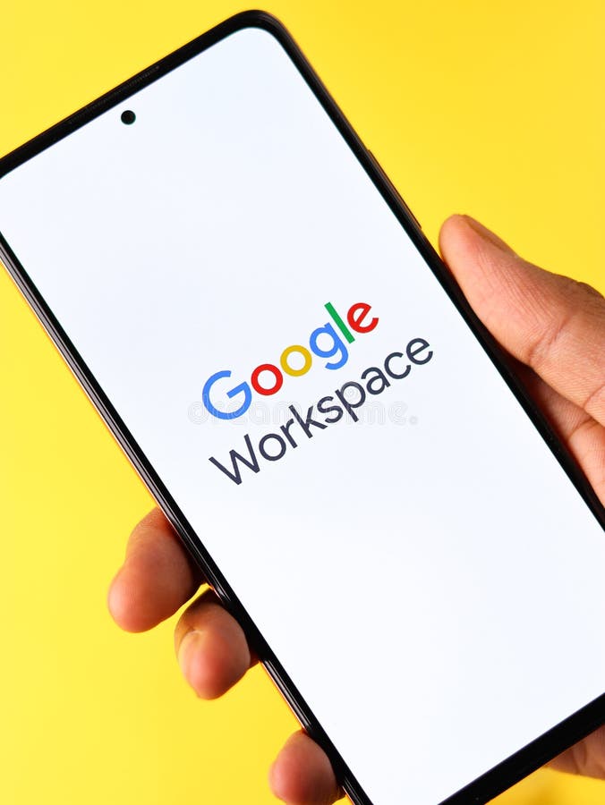 Assam, India - May 29, 2021 : Google Workspace Logo on Phone Screen ...