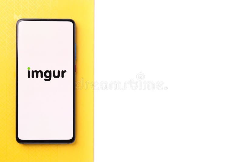 Imgur Logo on Smartphone on Background of Small Stones Editorial Photo ...