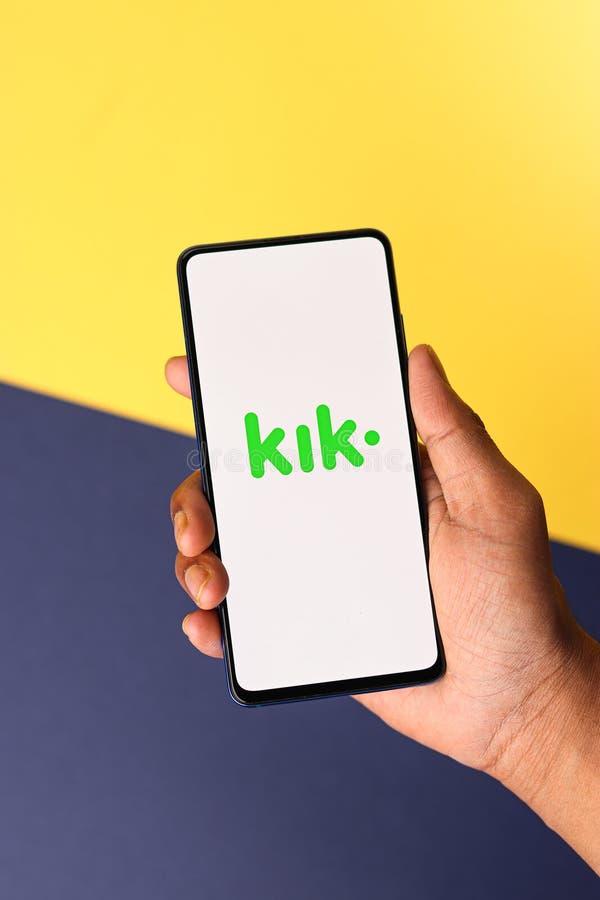 Assam, India - May 18, 2021 : Kik Messenger Logo on Phone Screen Stock ...