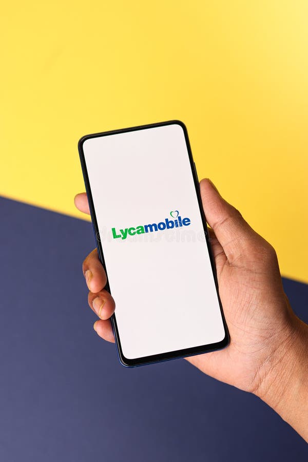 Assam, India - May 18, 2021 : Lycamobile Logo on Phone Screen Stock ...