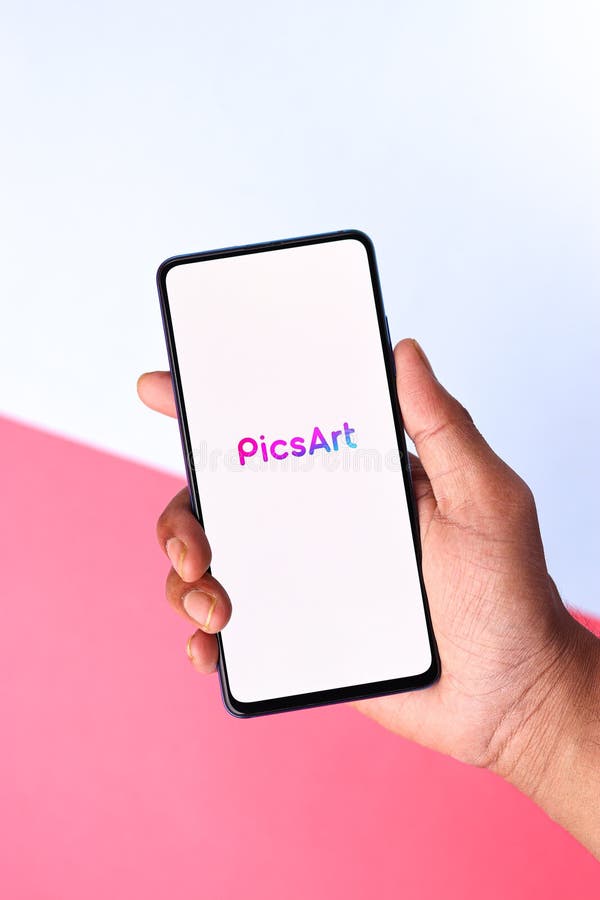 Assam, India - May 04, 2021 : PicsArt on Phone Screen Stock Image ...