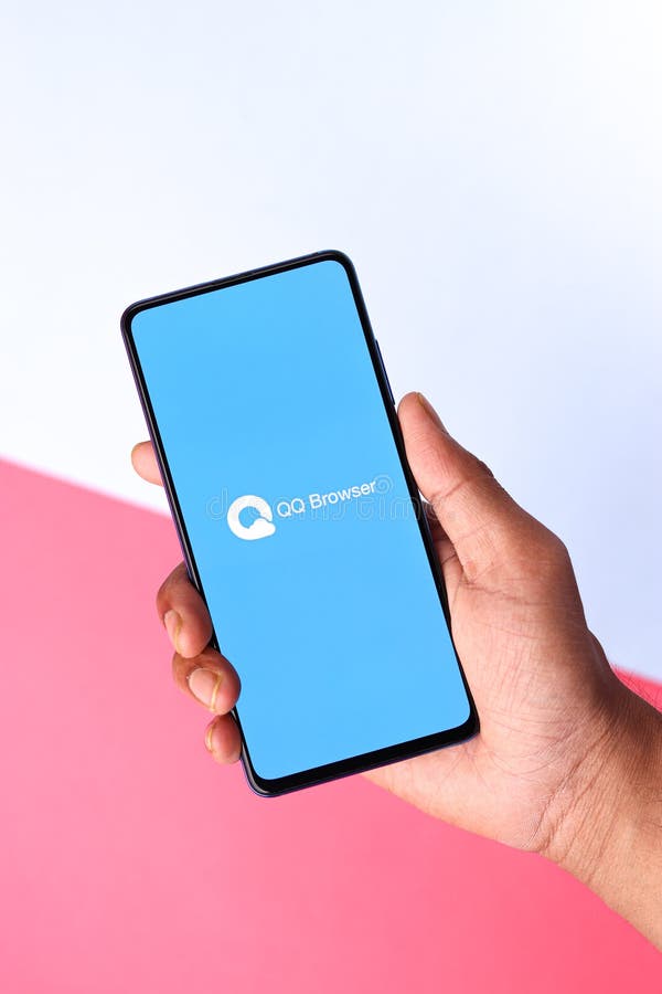 Assam, India - May 04, 2021 : QQ Browser Logo on Phone Screen Stock ...