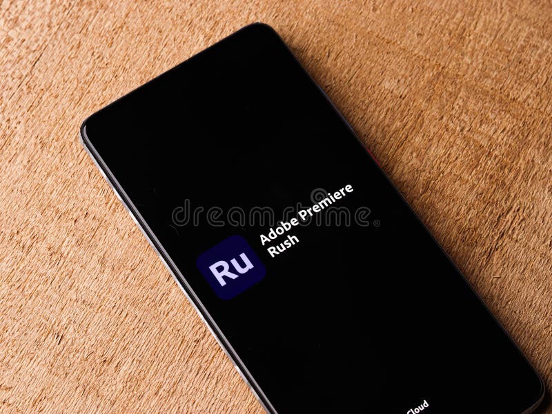 Assam, India - November 29, 2020 : Adobe Rush Logo on Phone Screen ...