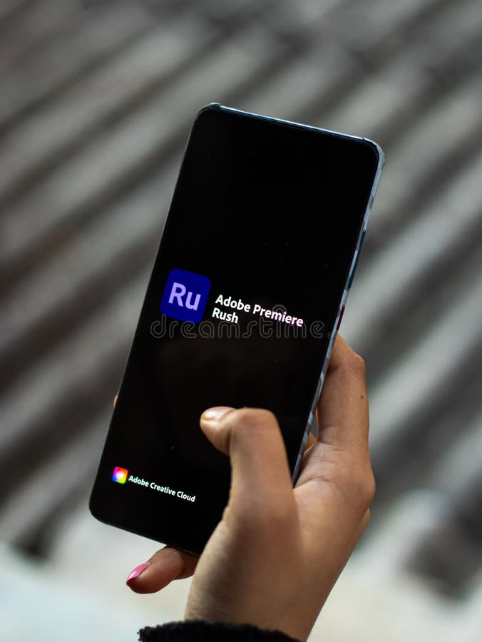 Assam, India - November 29, 2020 : Adobe Rush Logo on Phone Screen ...