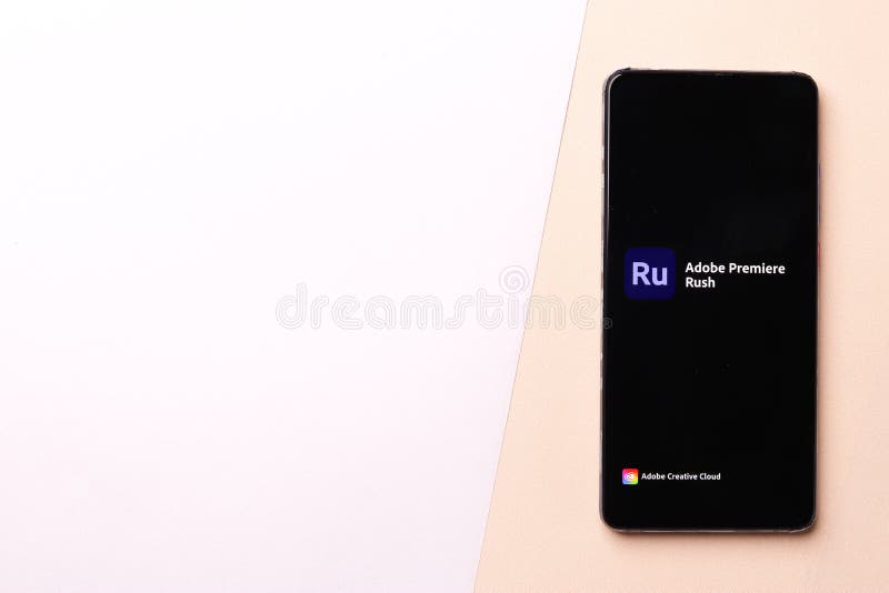 Assam, India - November 29, 2020 : Adobe Rush Logo on Phone Screen ...