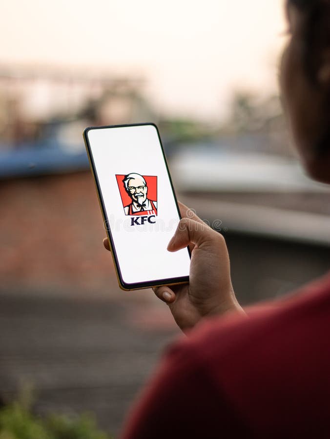 Assam, India - November 15, 2020 : KFC Logo on Phone Screen Stock Image ...