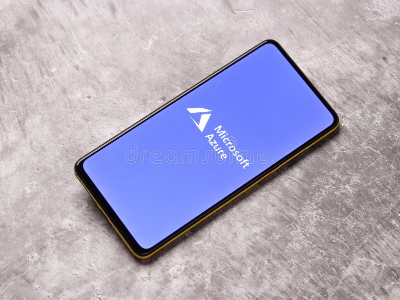 Assam, India - November 15, 2020 : Microsoft Azure Logo on Phone Screen ...